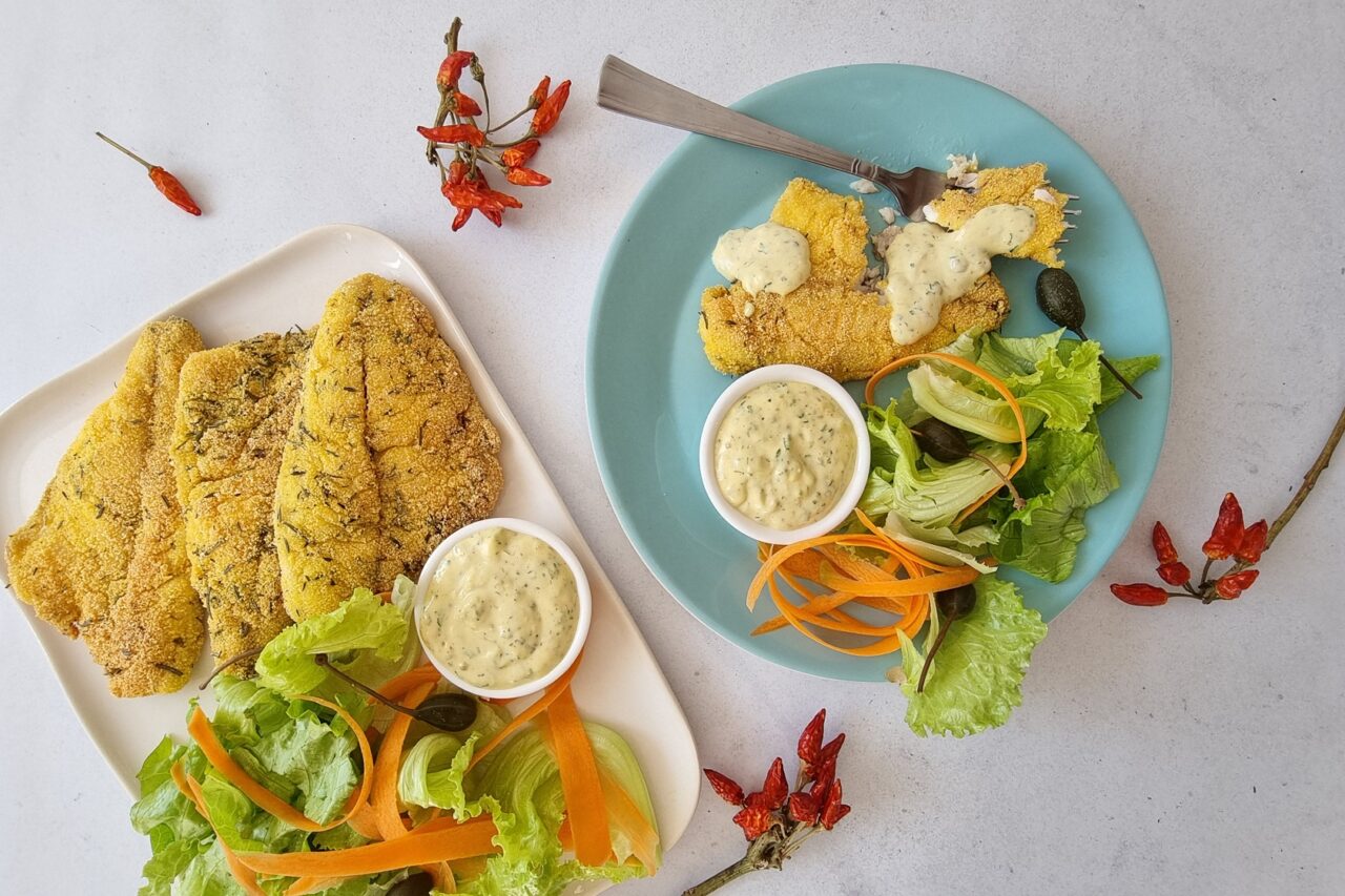 Marinated meagre fillet in a grill pan » Cromaris